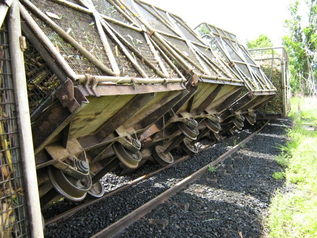 Poorly maintained track results in derailments. - Narrow Gauge railway ...